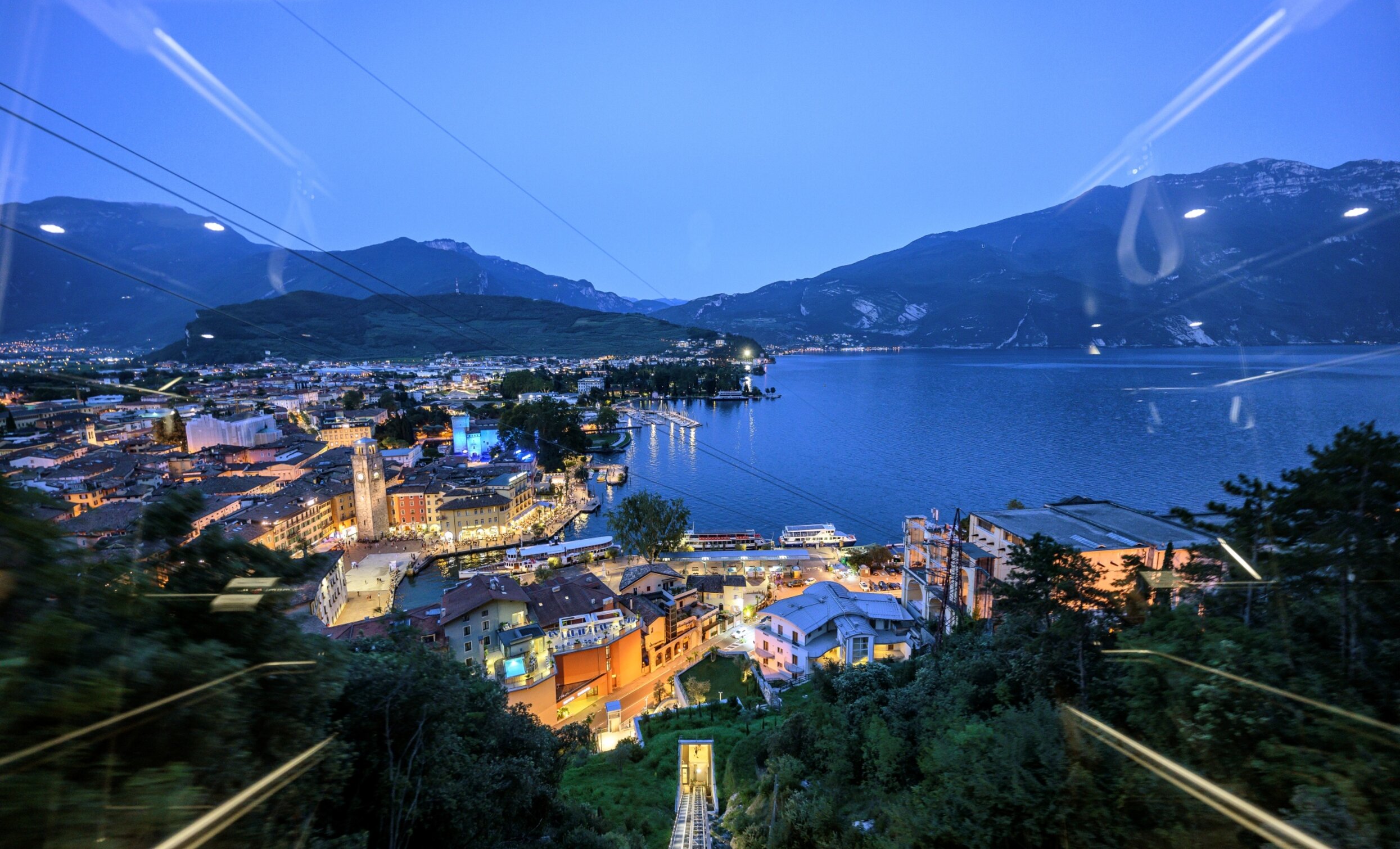 Panoramic lift to the Bastione in Riva del Garda