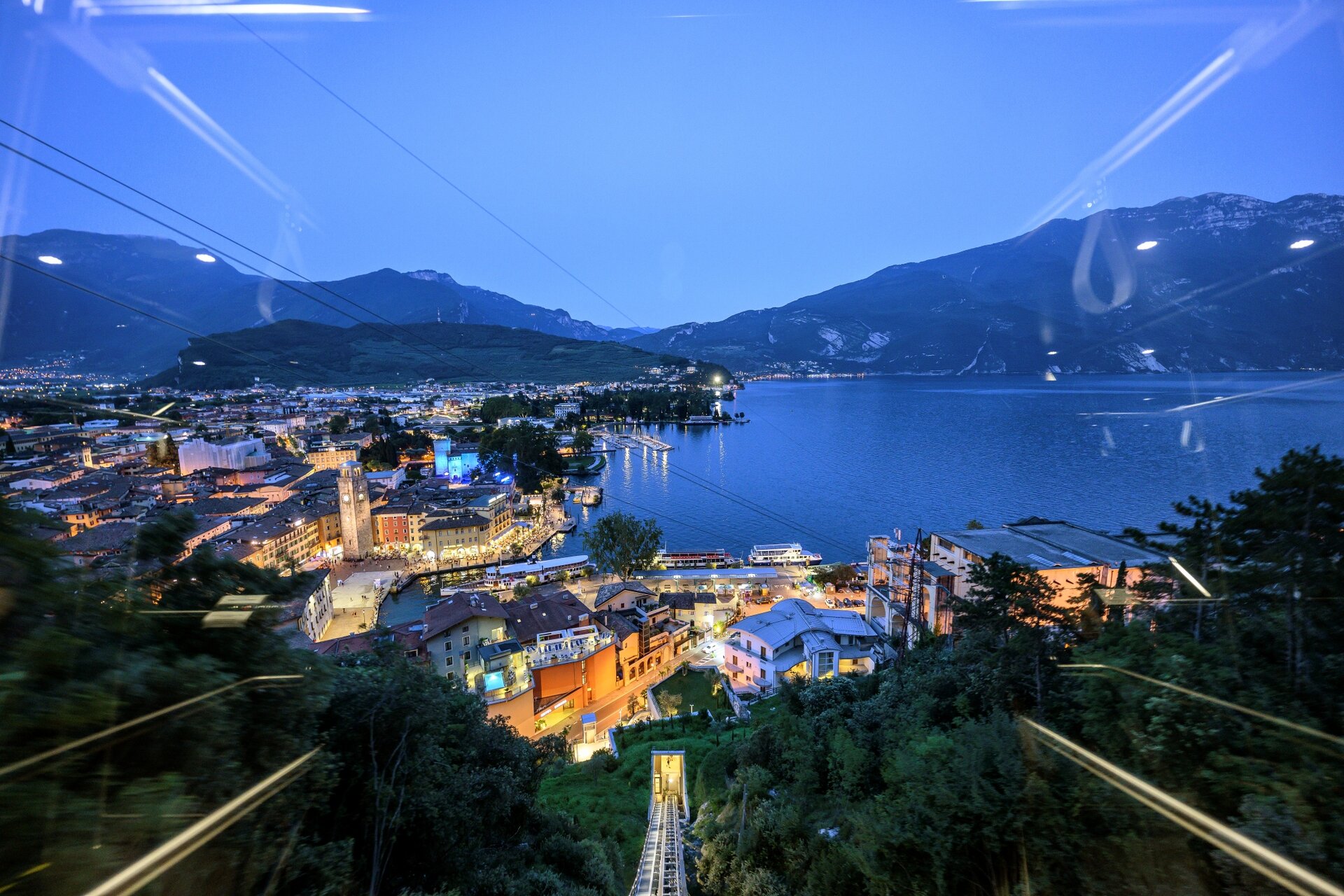 Panoramic lift to the Bastione in Riva del Garda