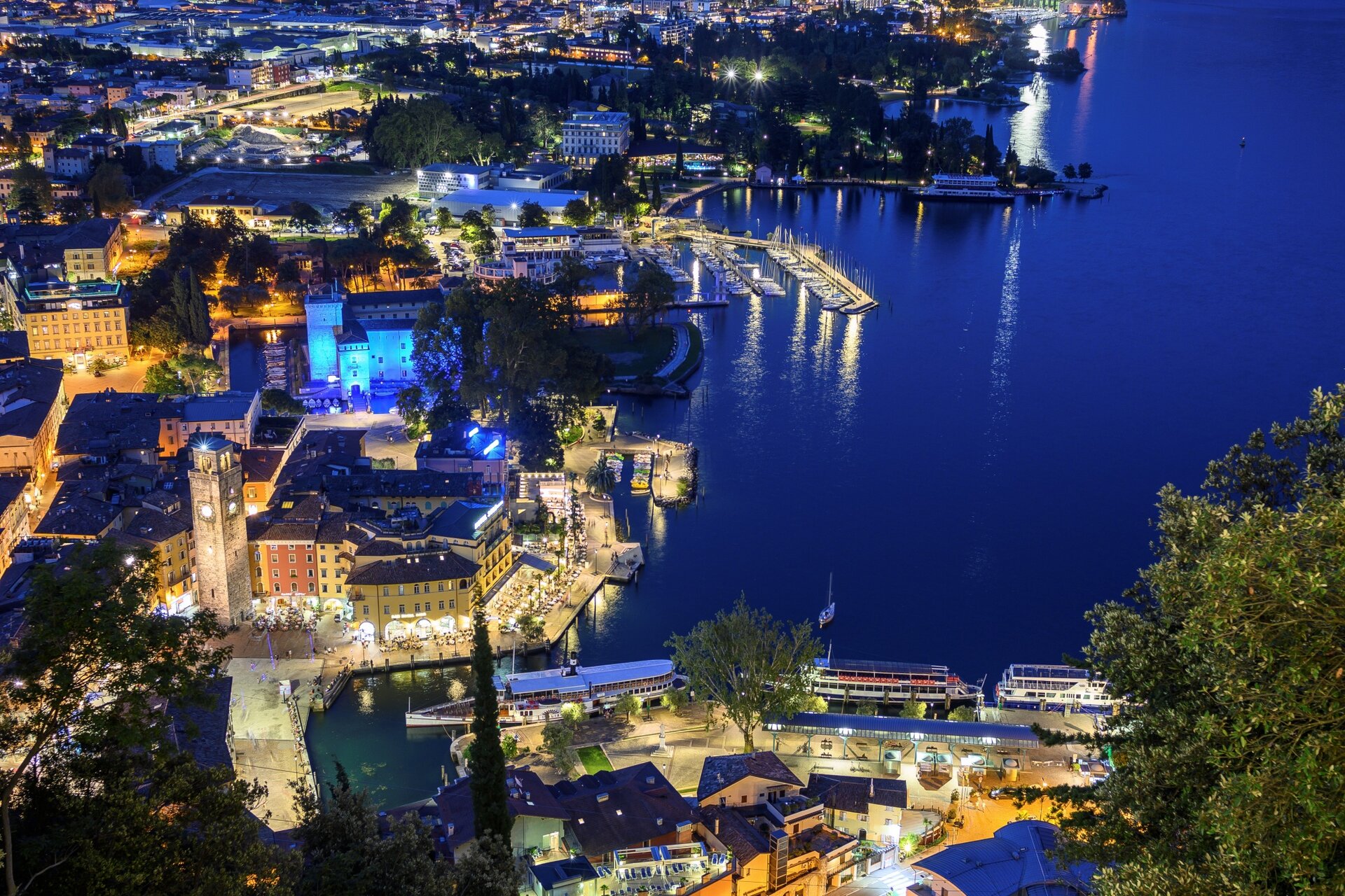Panoramic lift to the Bastione in Riva del Garda