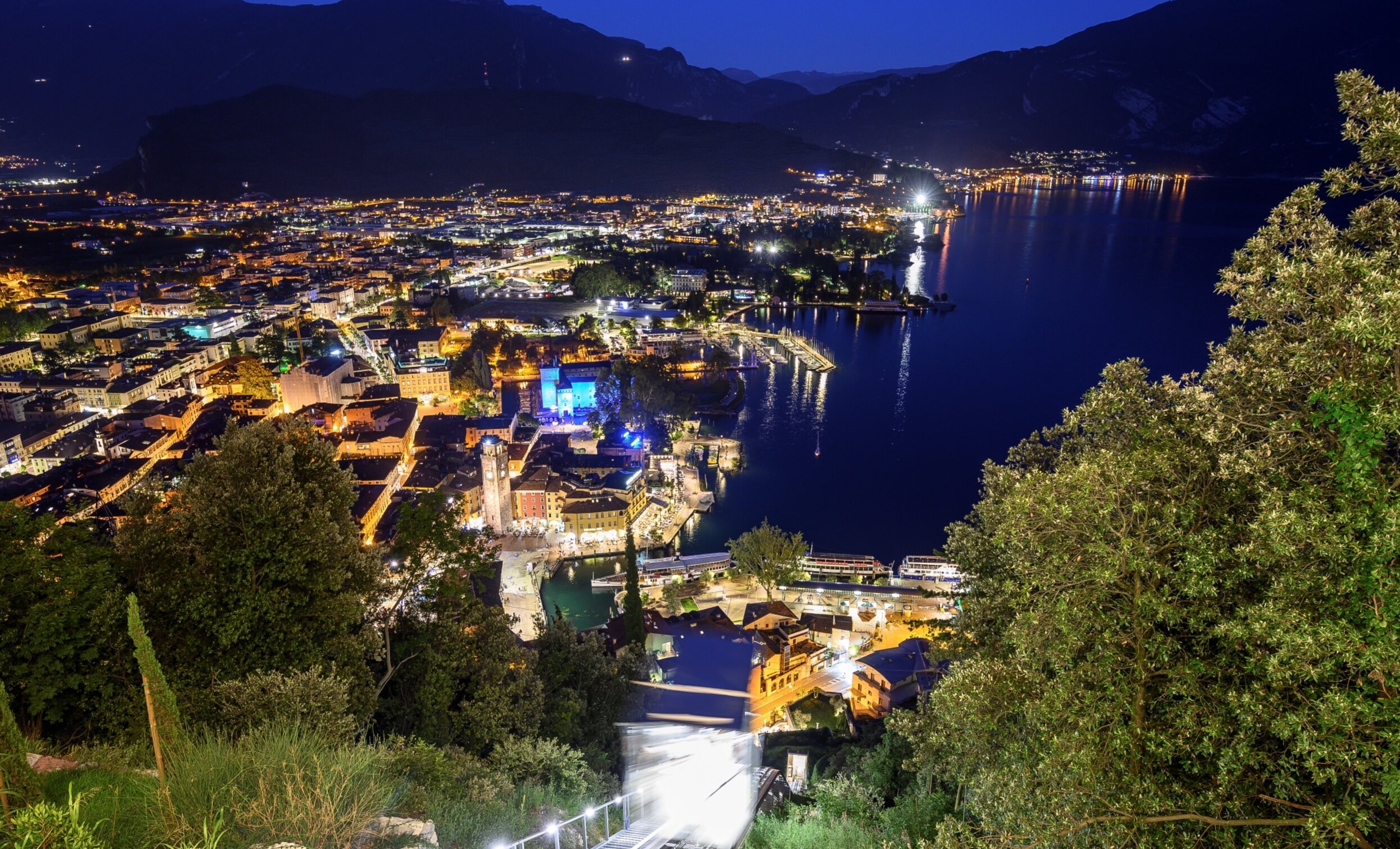 Panoramic lift to the Bastione in Riva del Garda