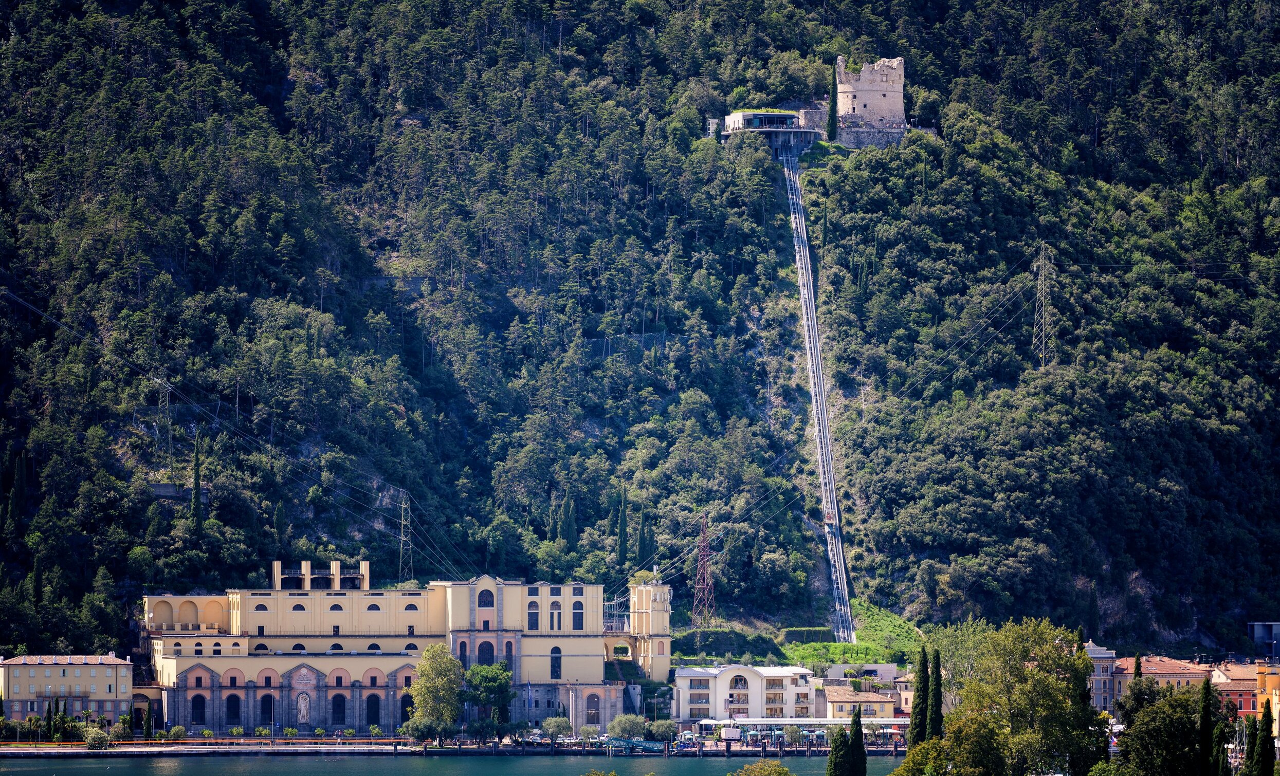 Panoramic lift to the Bastione in Riva del Garda